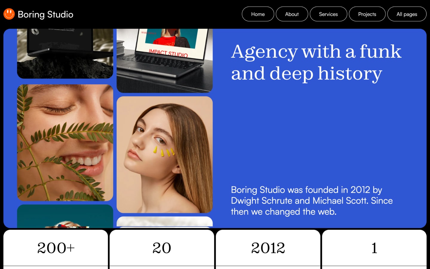 Boring Studio - Agency HTML5 Responsive Website Template