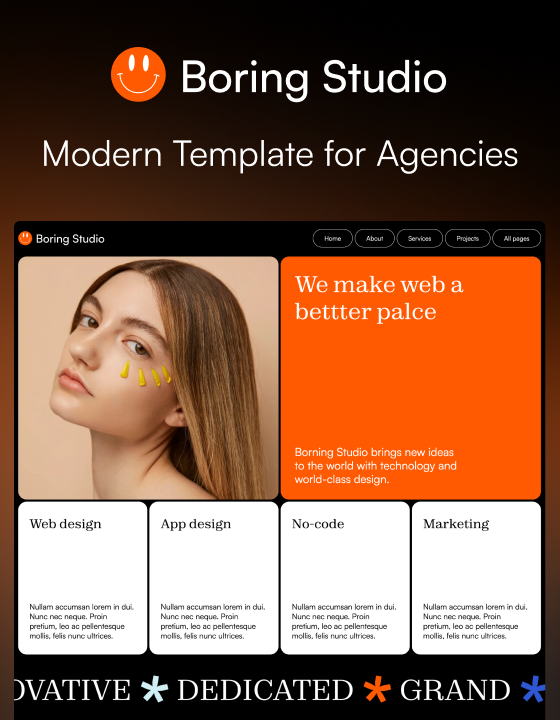 Boring Studio by Wavesdesign | Muzli Creative Store