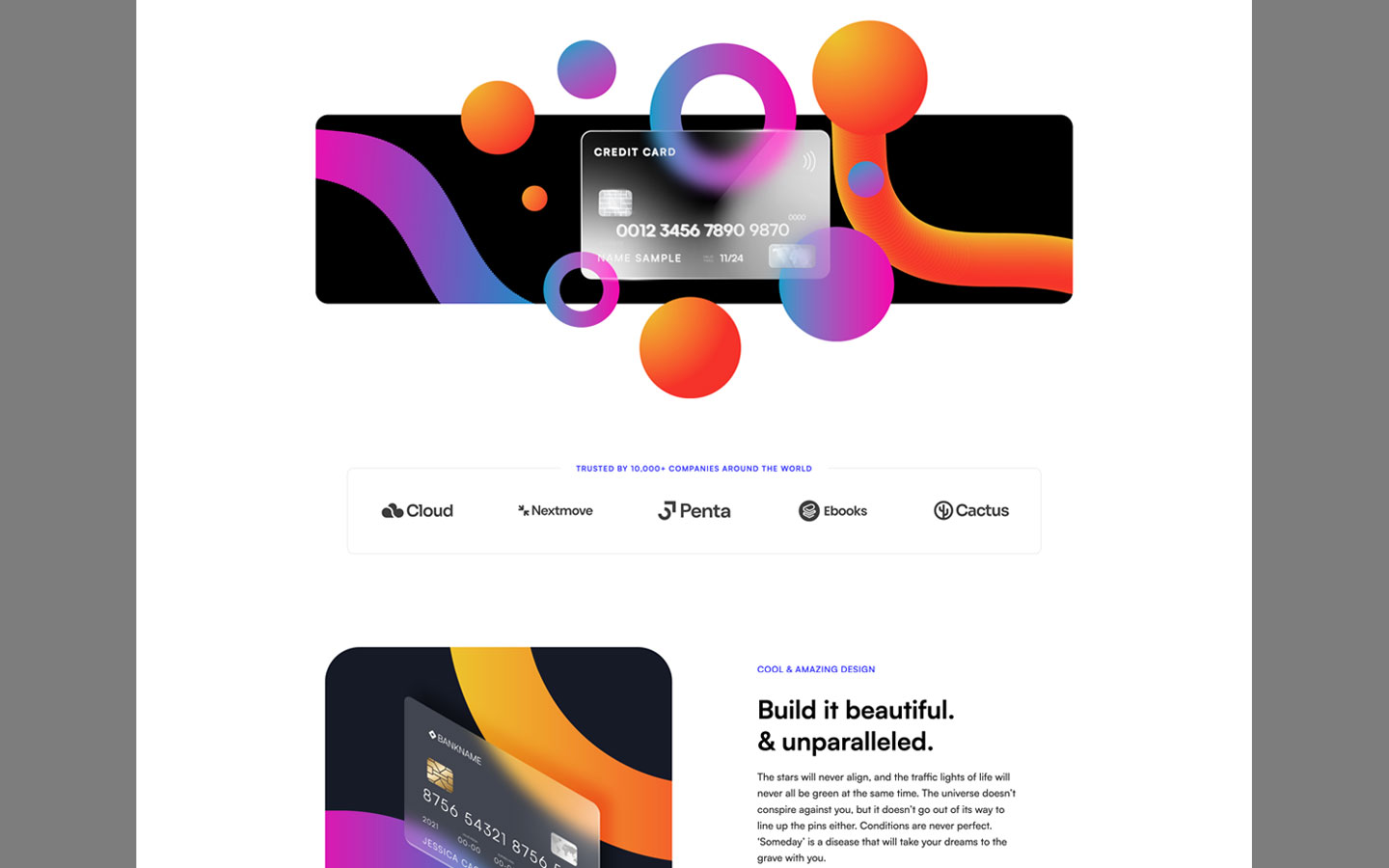 Flowcard - App HTML5 Responsive Website Template