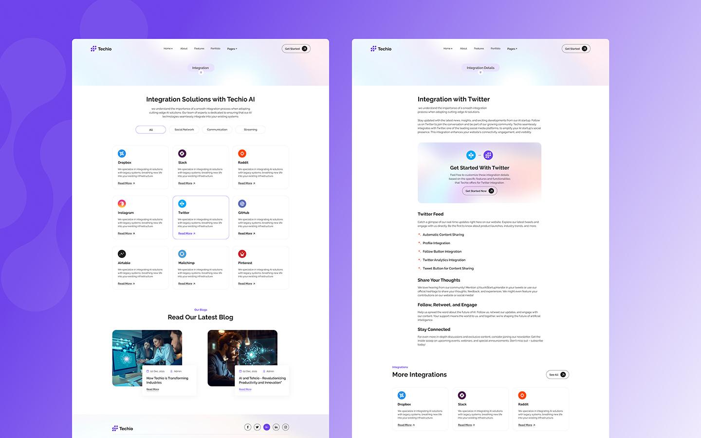 Techio - Startup HTML5 Responsive Website Template