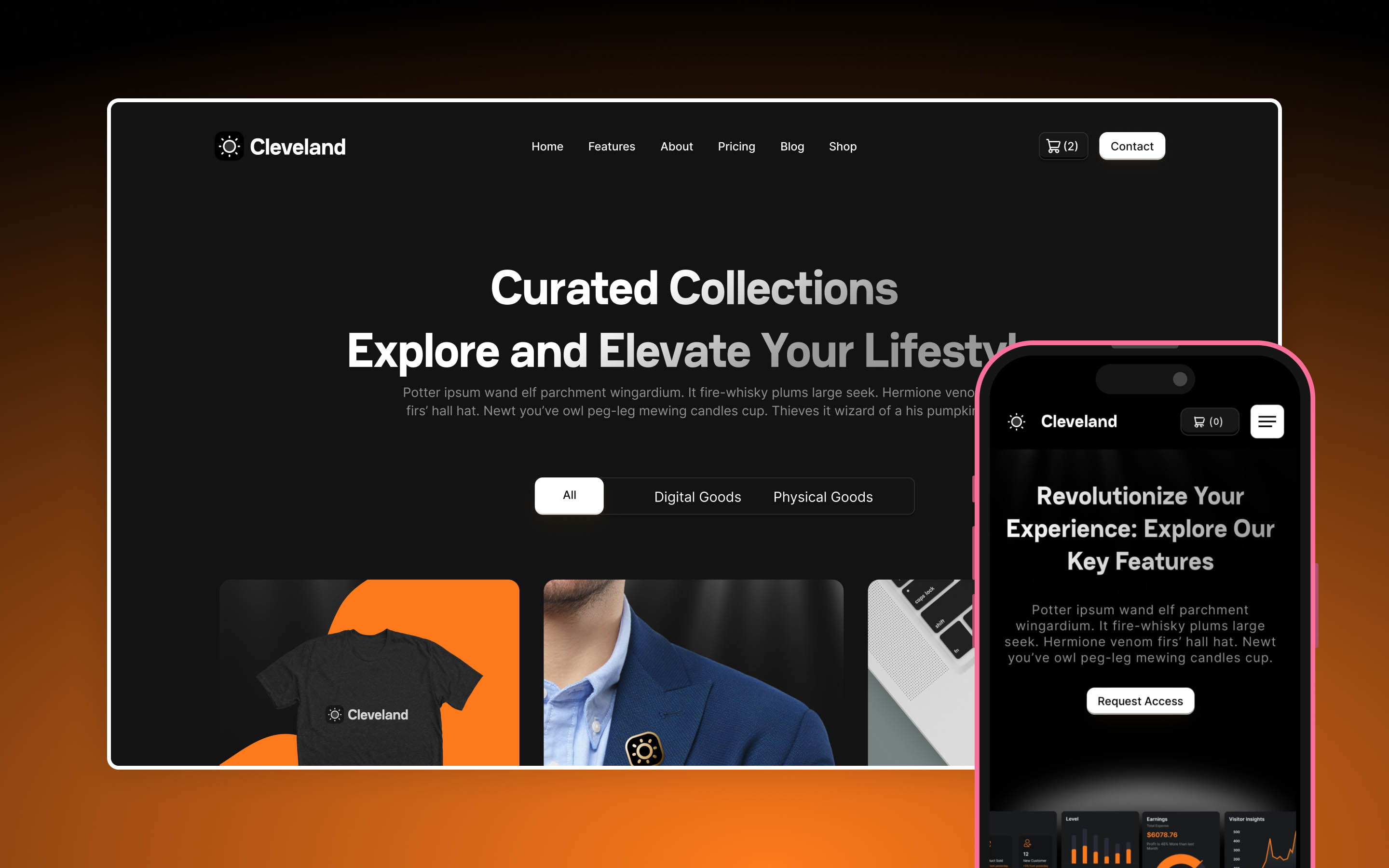 Cleveland - SaaS HTML5 Responsive Website Template