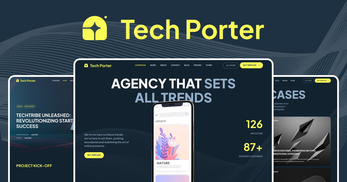 Tech Porter - Agency HTML5 Responsive Website Template
