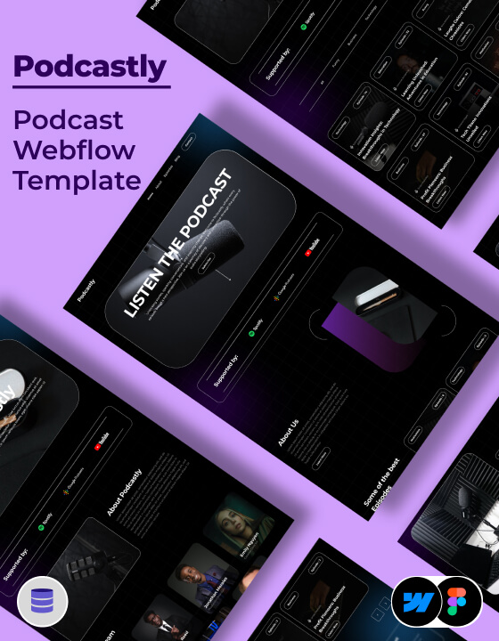 Podcastly - Podcast HTML5 Responsive Website Template
