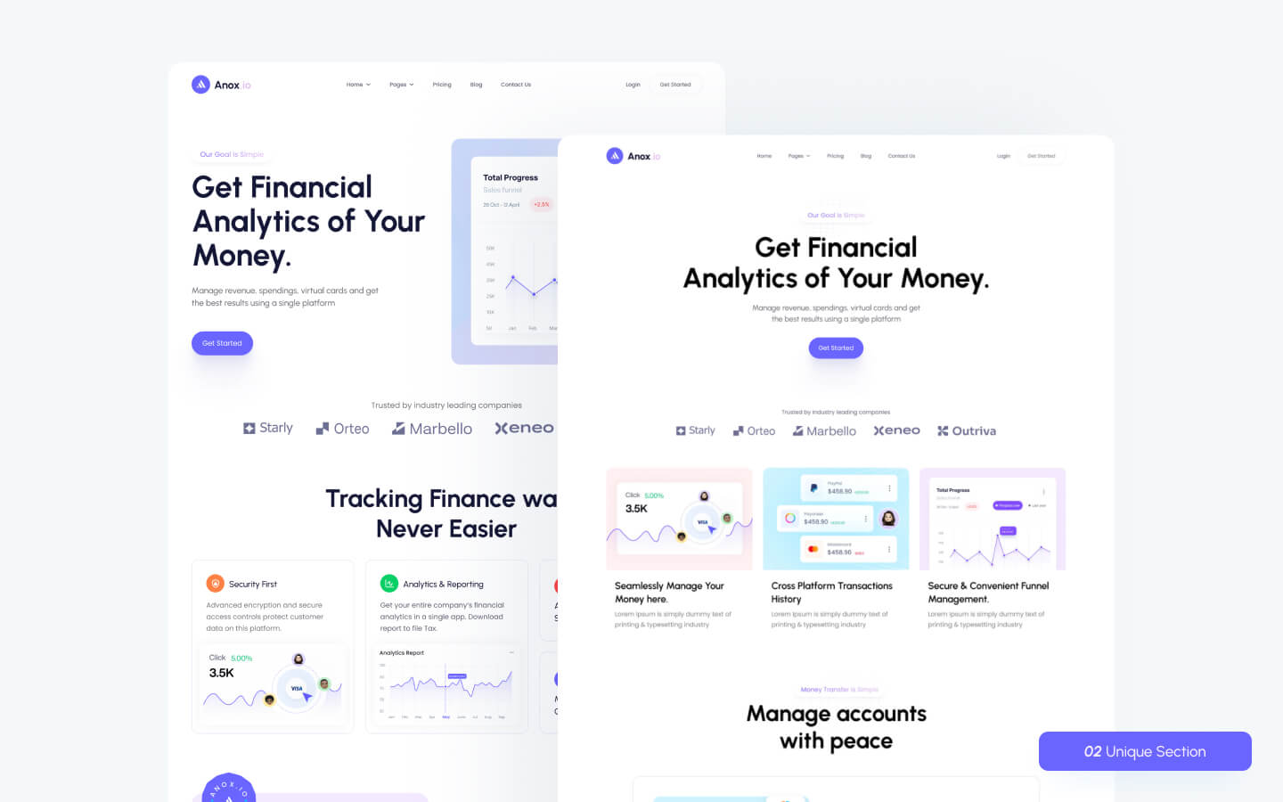 Anox - SaaS HTML5 Responsive Website Template