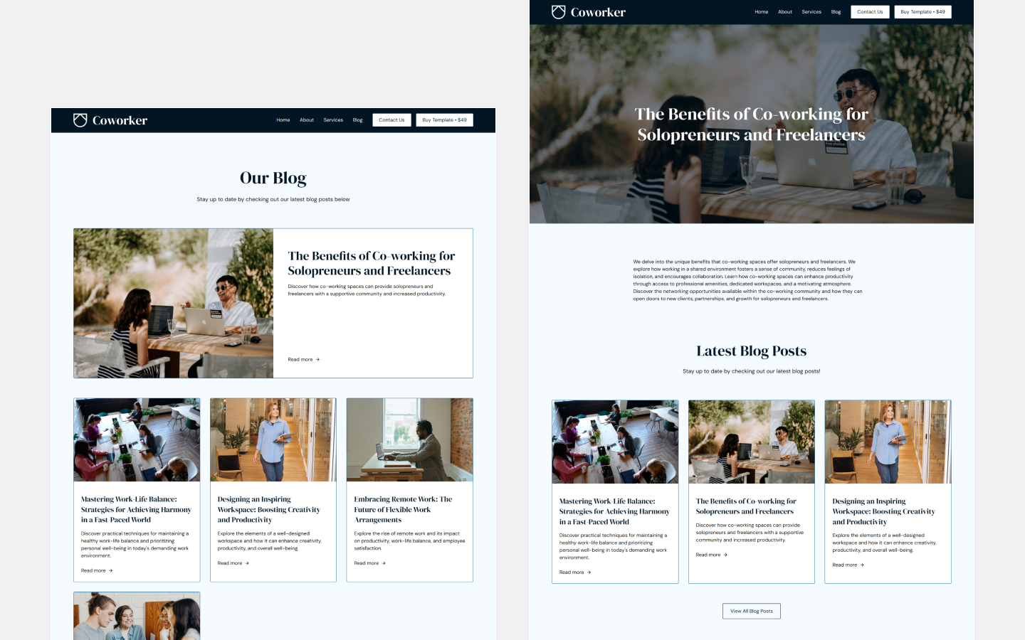 Coworker - Business HTML5 Responsive Website Template