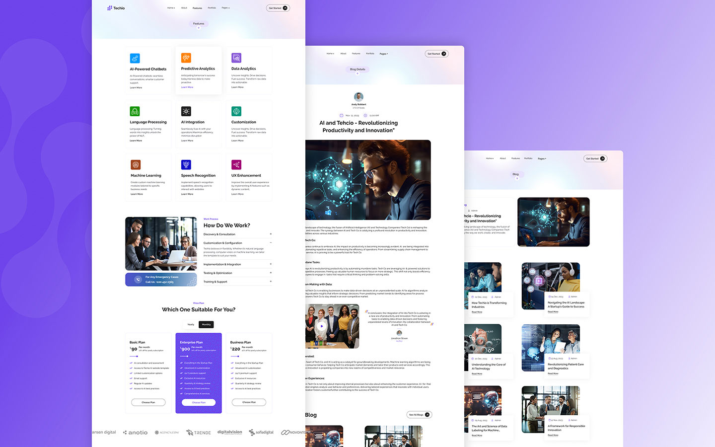 Techio - Startup HTML5 Responsive Website Template