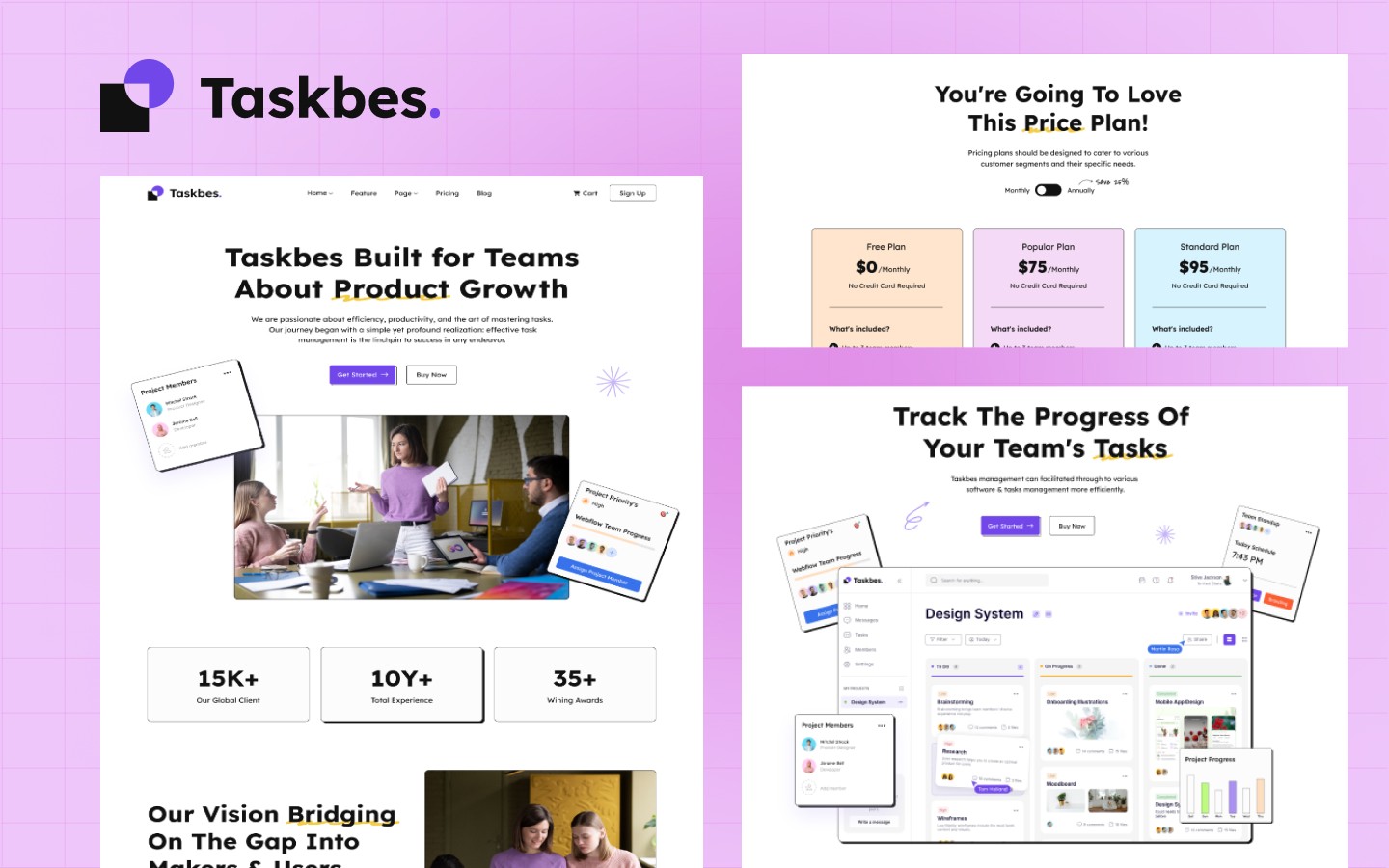 Taskbes - SaaS HTML5 Responsive Website Template