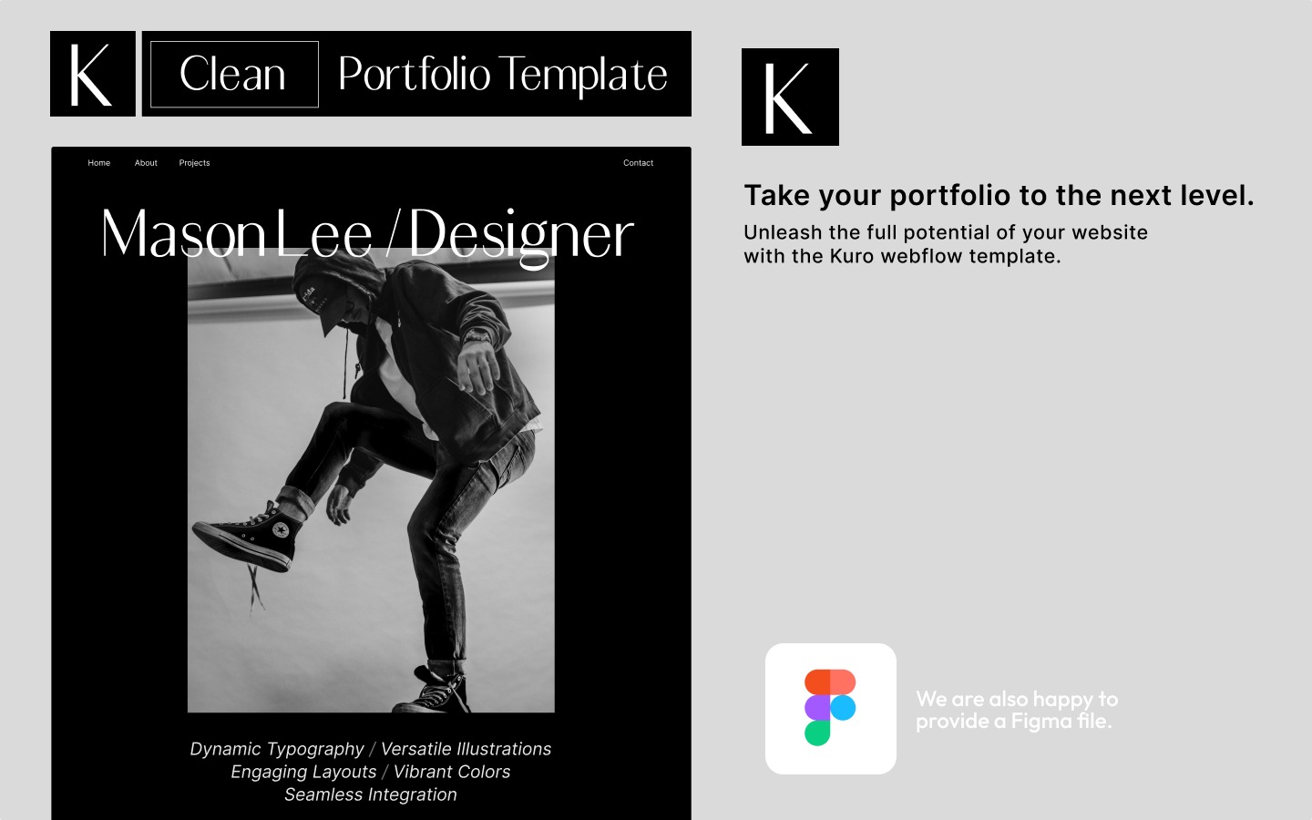 Kuro - Portfolio HTML5 Responsive Website Template