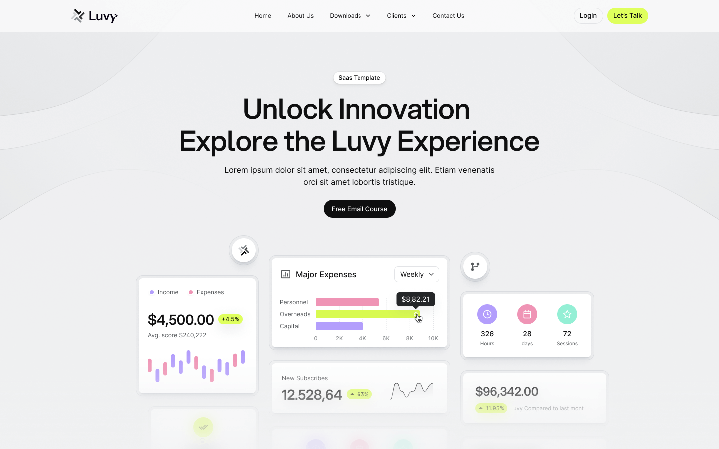 Luvy - Startup HTML5 Responsive Website Template