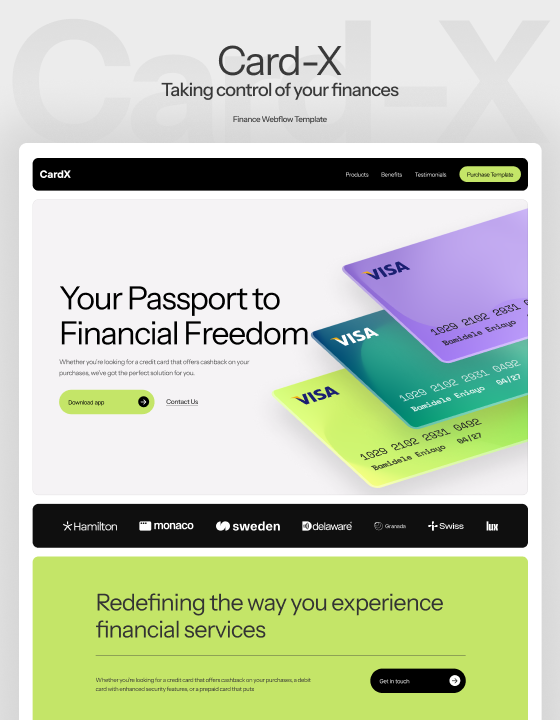 CardX - Bank HTML5 Responsive Website Template