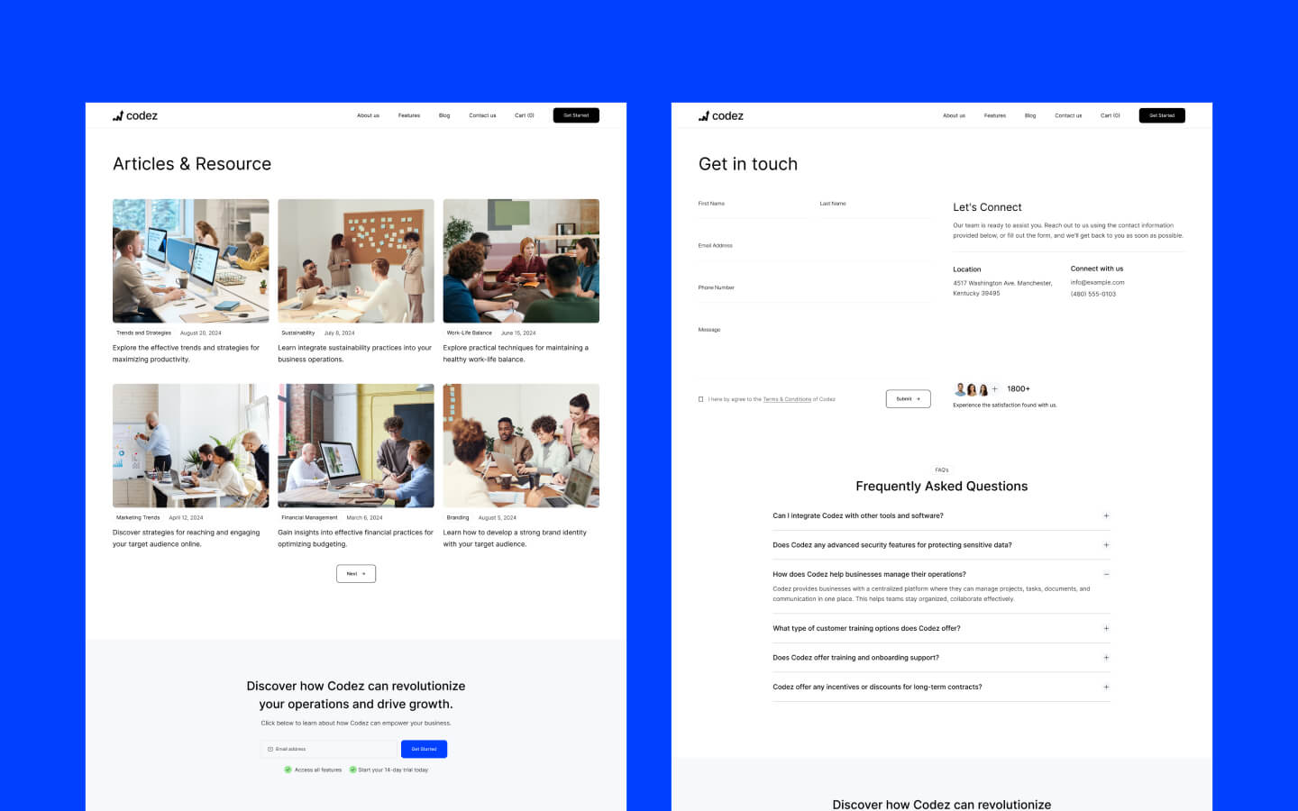 Codez - SaaS HTML5 Responsive Website Template