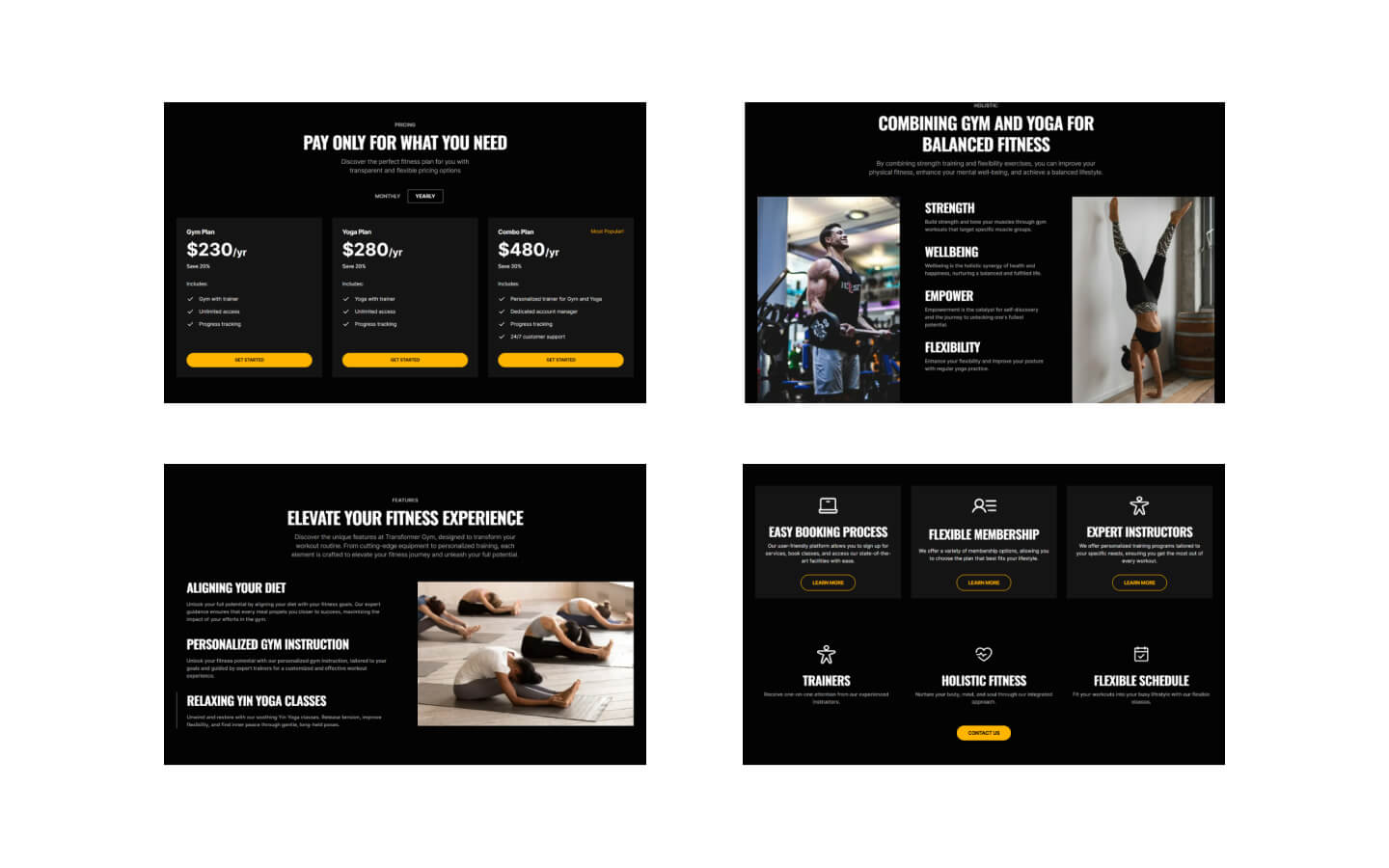 Transformer - Fitness HTML5 Responsive Website Template