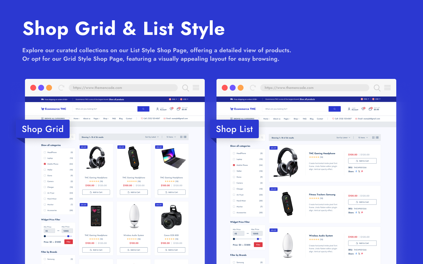 Ecommerce TNC - Shop HTML5 Responsive Website Template