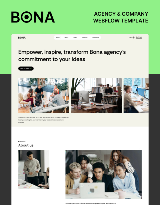 Bona - Agency HTML5 Responsive Website Template