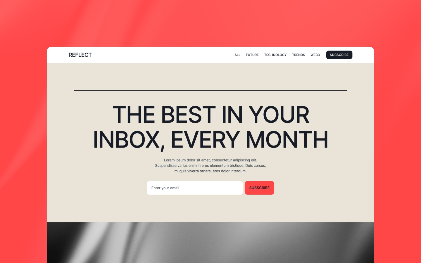 Reflect - Personal HTML5 Responsive Website Template