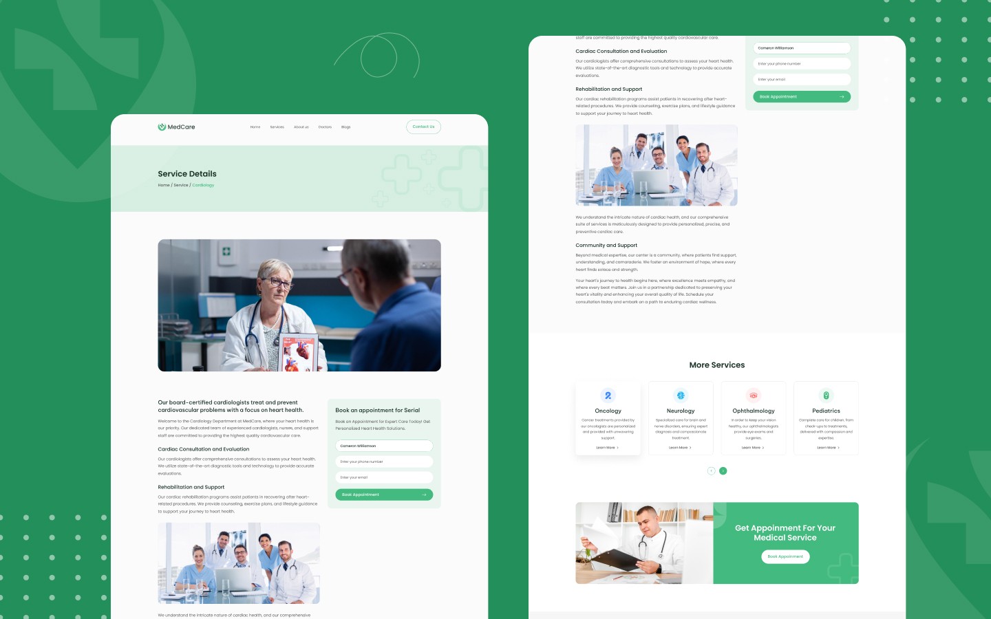 MedCare - Hospital HTML5 Responsive Website Template