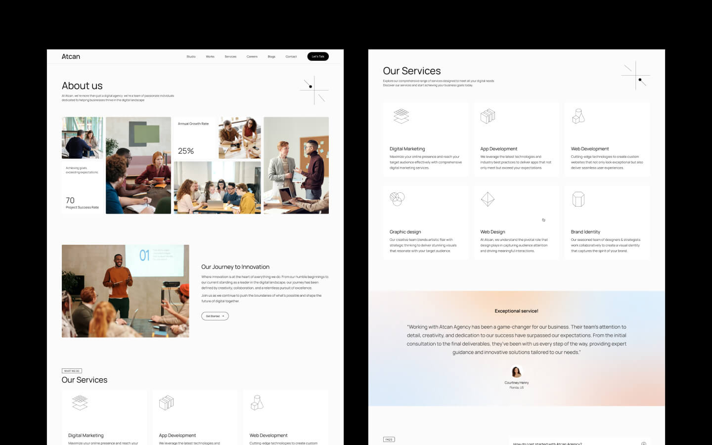Atcan - Agency HTML5 Responsive Website Template