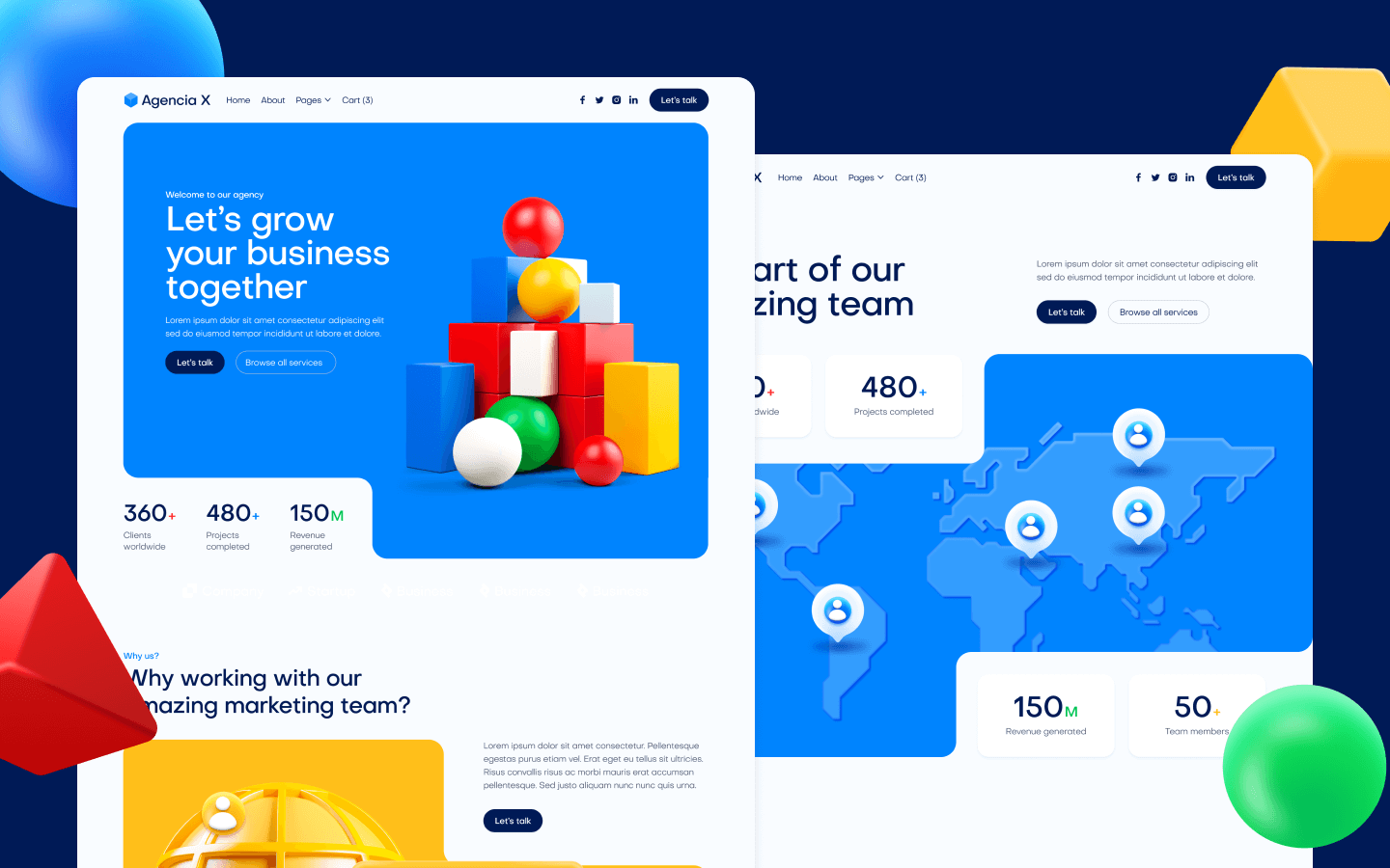 Agencia X - Agency HTML5 Responsive Website Template