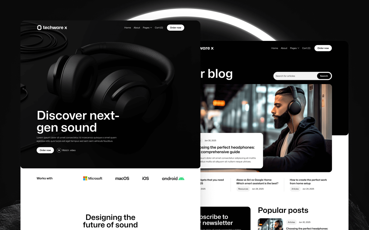 Techware X - Technology HTML5 Responsive Website Template