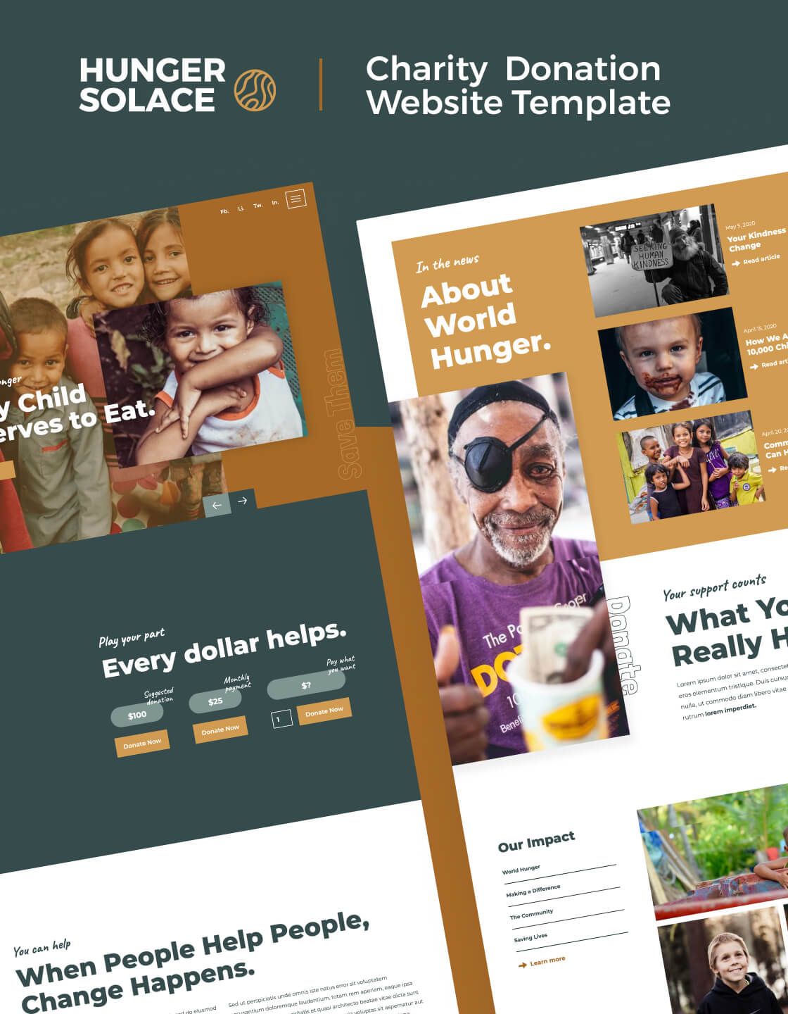 Hunger Solace - Charity HTML5 Responsive Website Template