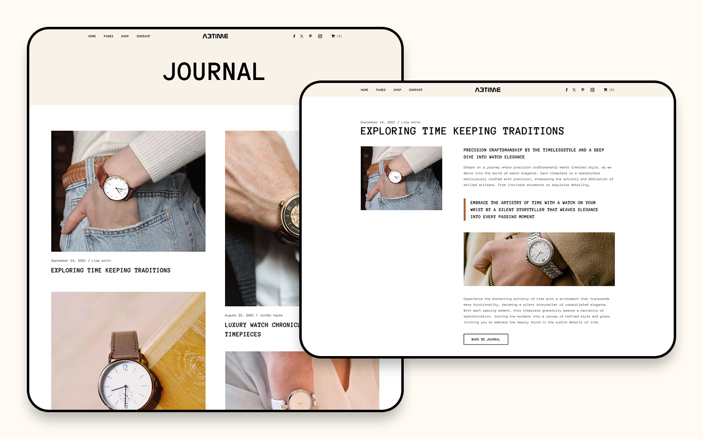 A3time - Accessories HTML5 Responsive Website Template