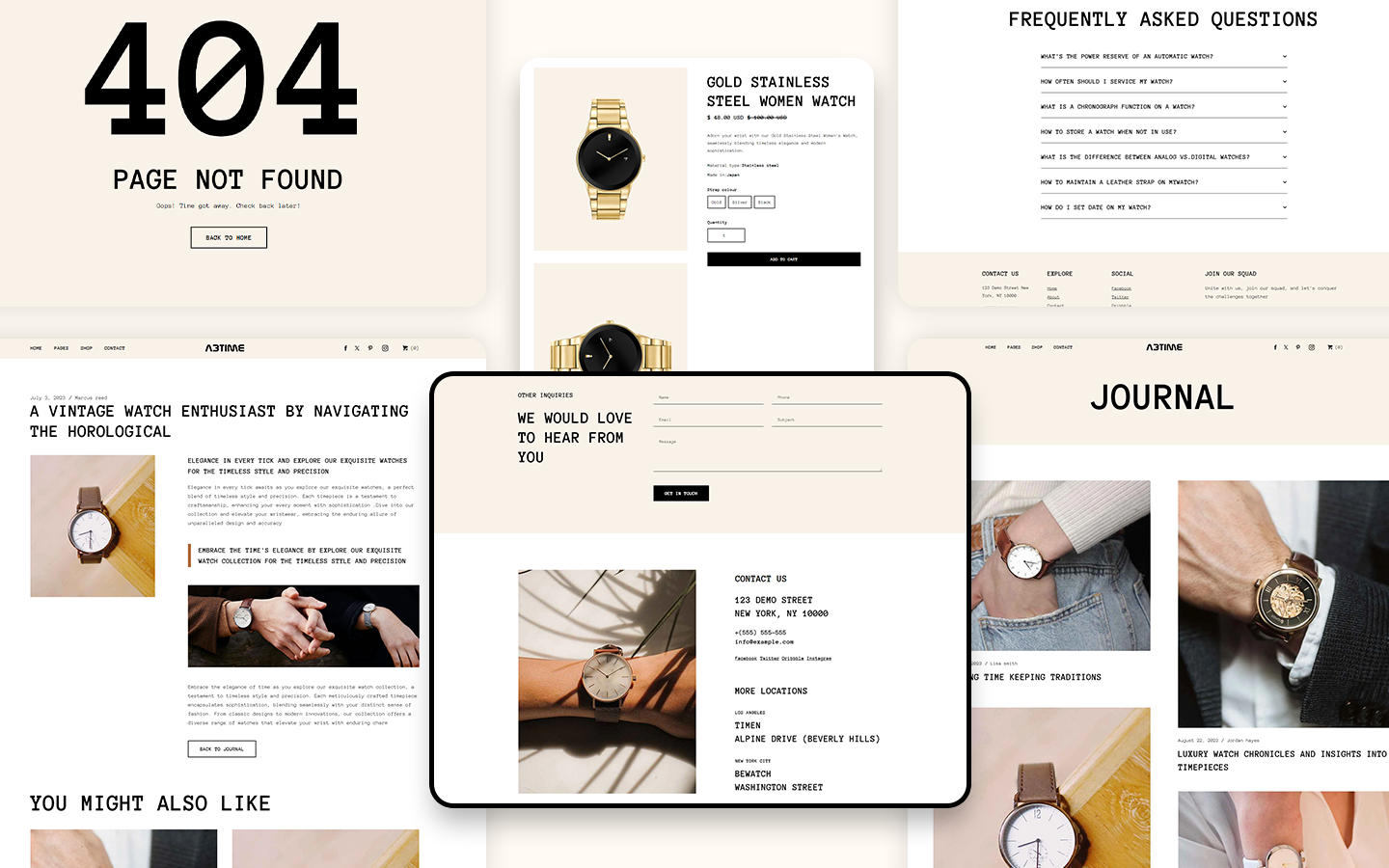 A3time - Accessories HTML5 Responsive Website Template