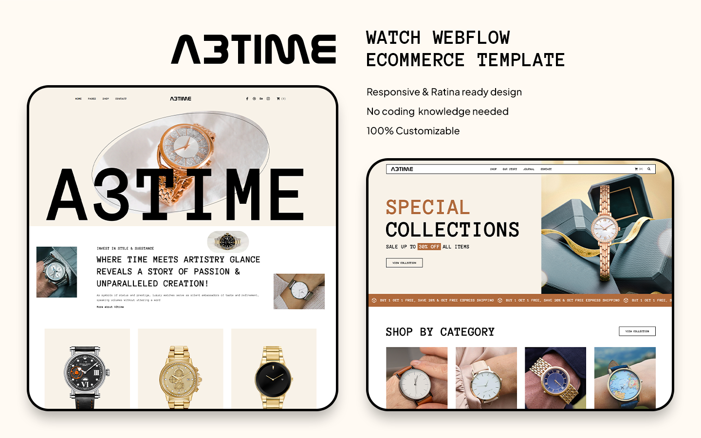A3time - Accessories HTML5 Responsive Website Template