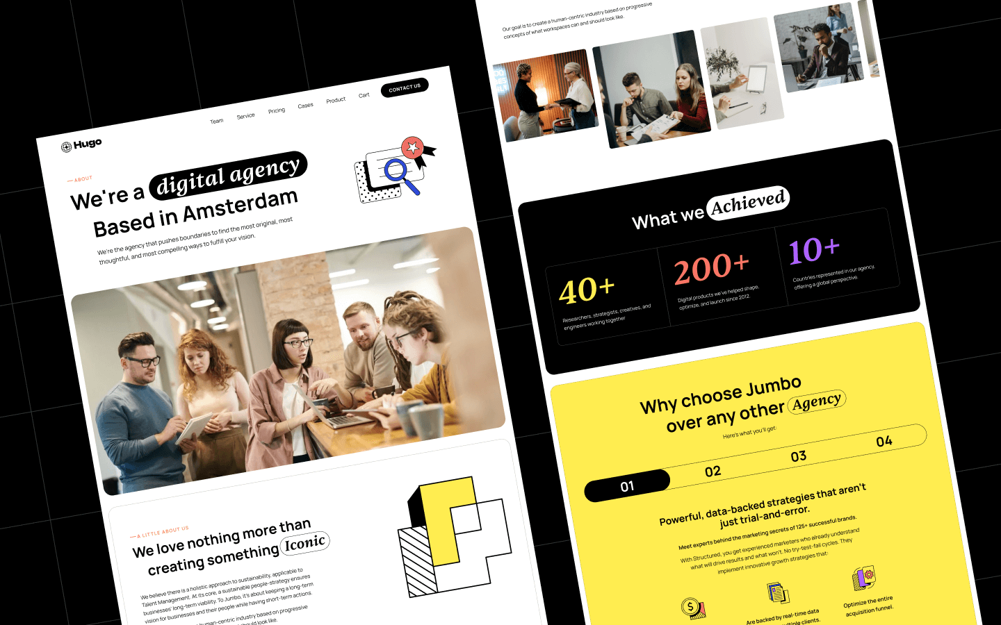 Hugo - Weflow Ecommerce Website Template - Agency HTML5 Responsive Website Template