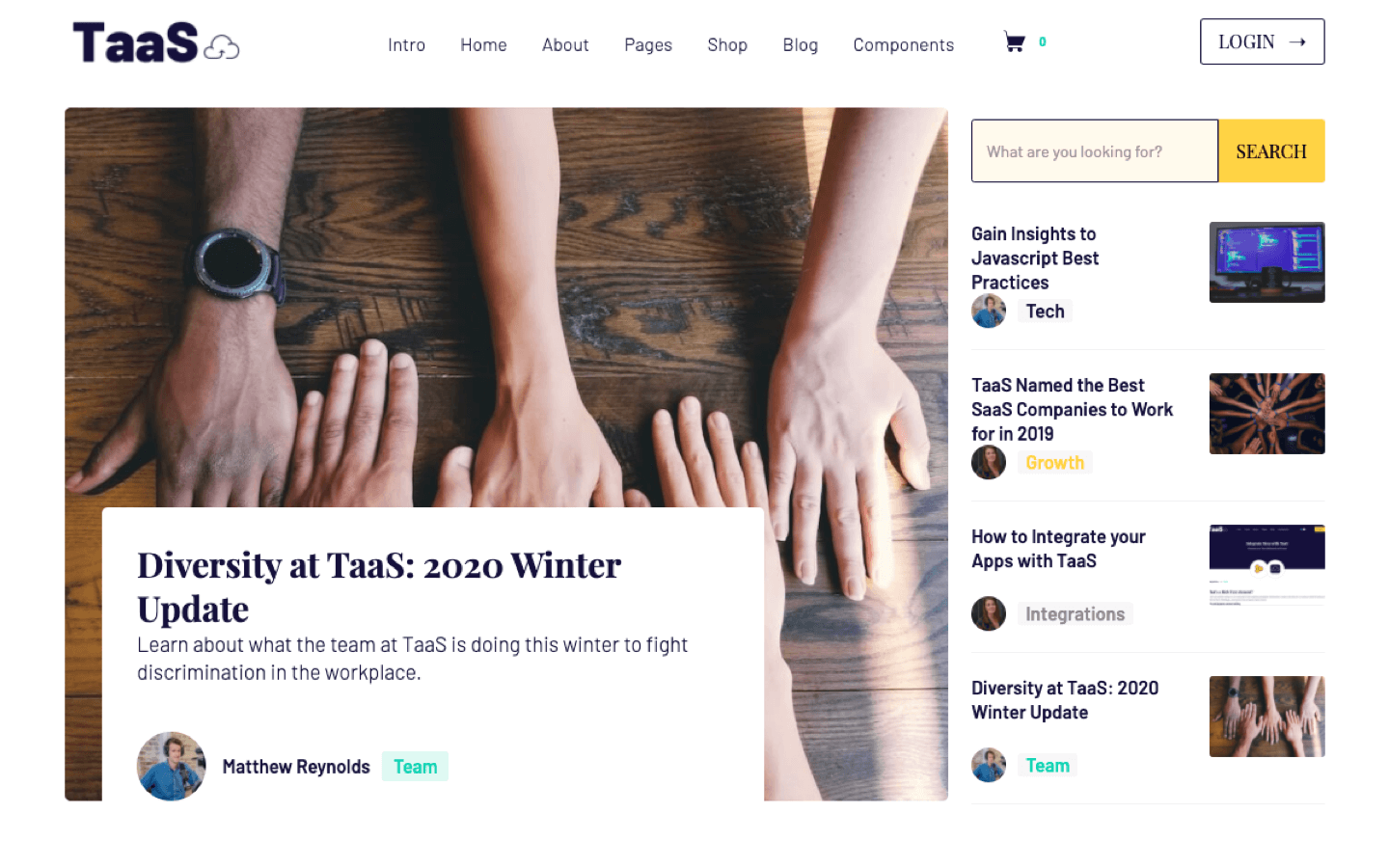 TaaS Ecommerce - SaaS HTML5 Responsive Website Template