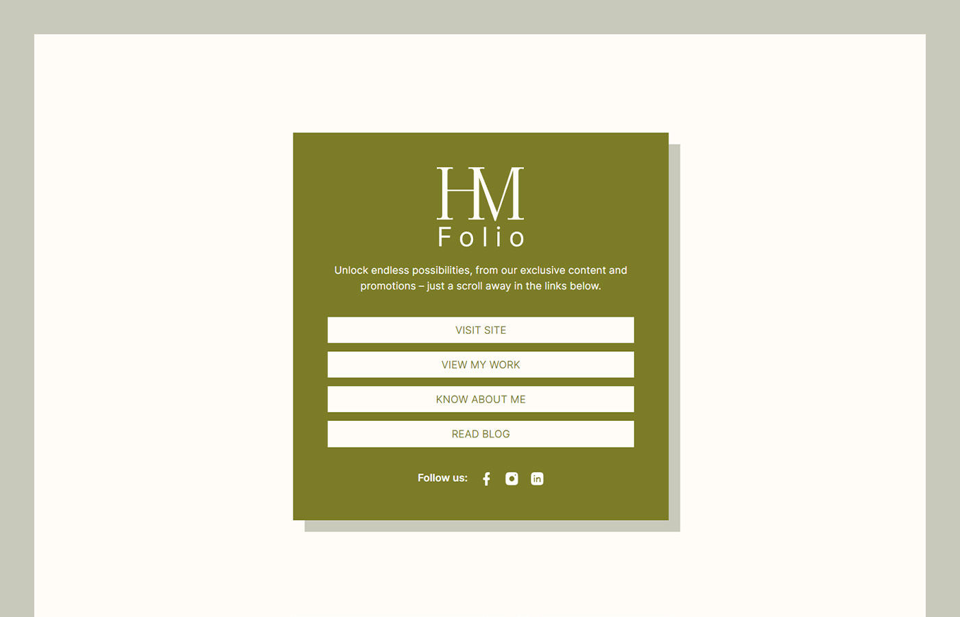 HMfolio - Personal HTML5 Responsive Website Template