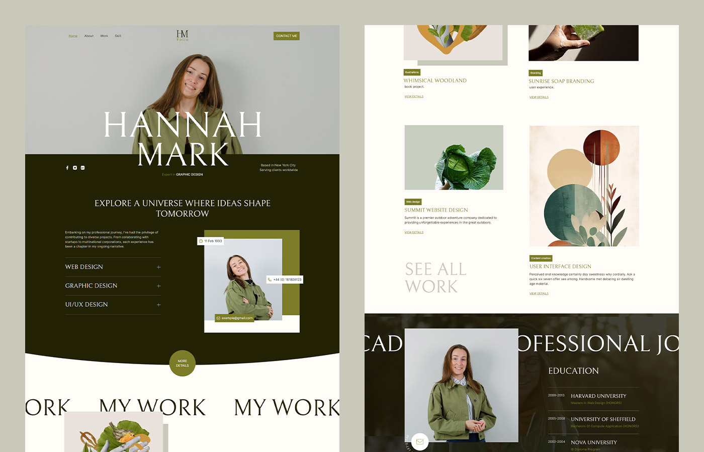 HMfolio - Personal HTML5 Responsive Website Template