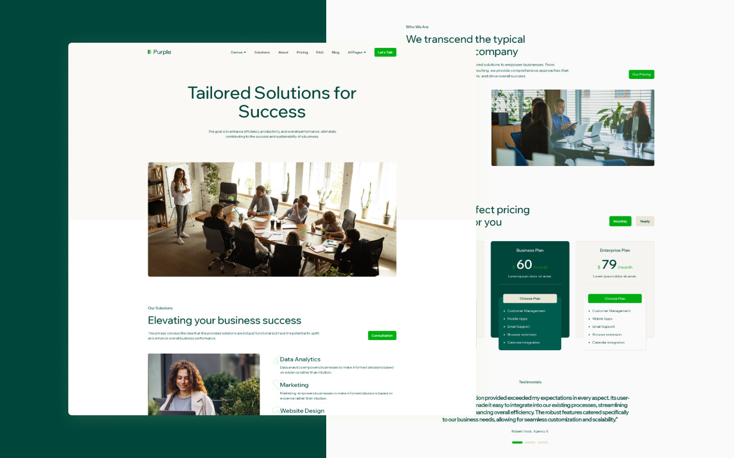 Purple Landing 128 - Landing page HTML5 Responsive Website Template