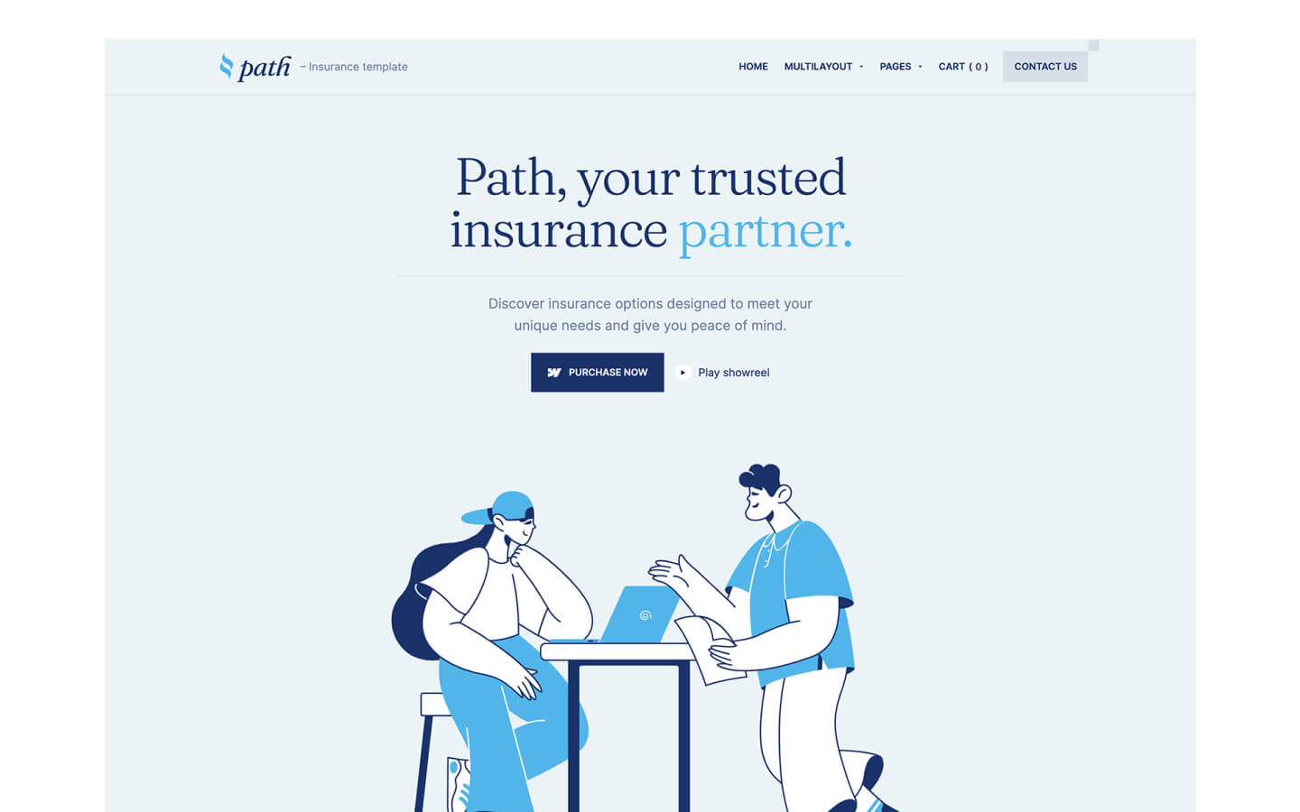 Path - Insurance HTML5 Responsive Website Template