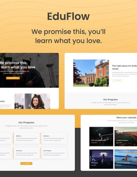 EduFlow - Learning HTML5 Responsive Website Template