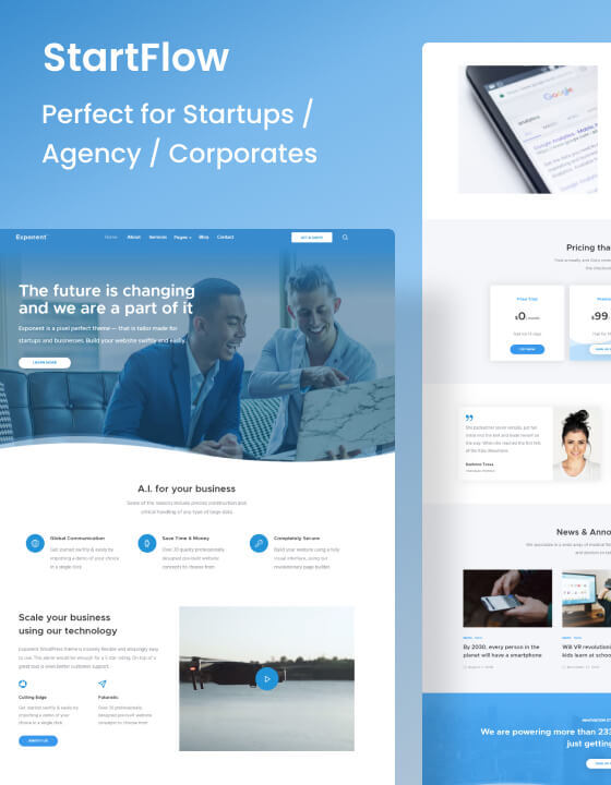 StartFlow - Business HTML5 Responsive Website Template