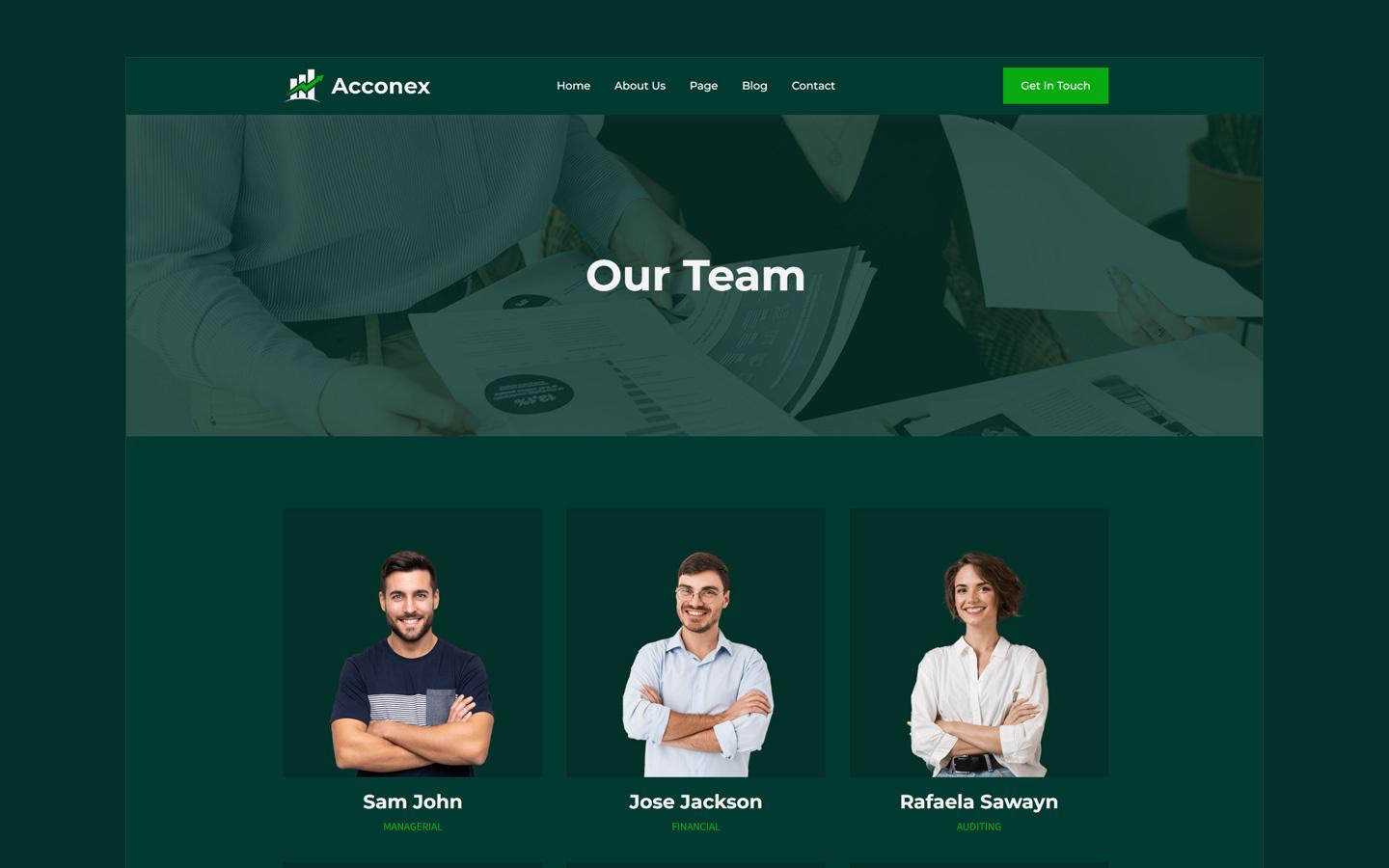 Acconex - Accounting HTML5 Responsive Website Template