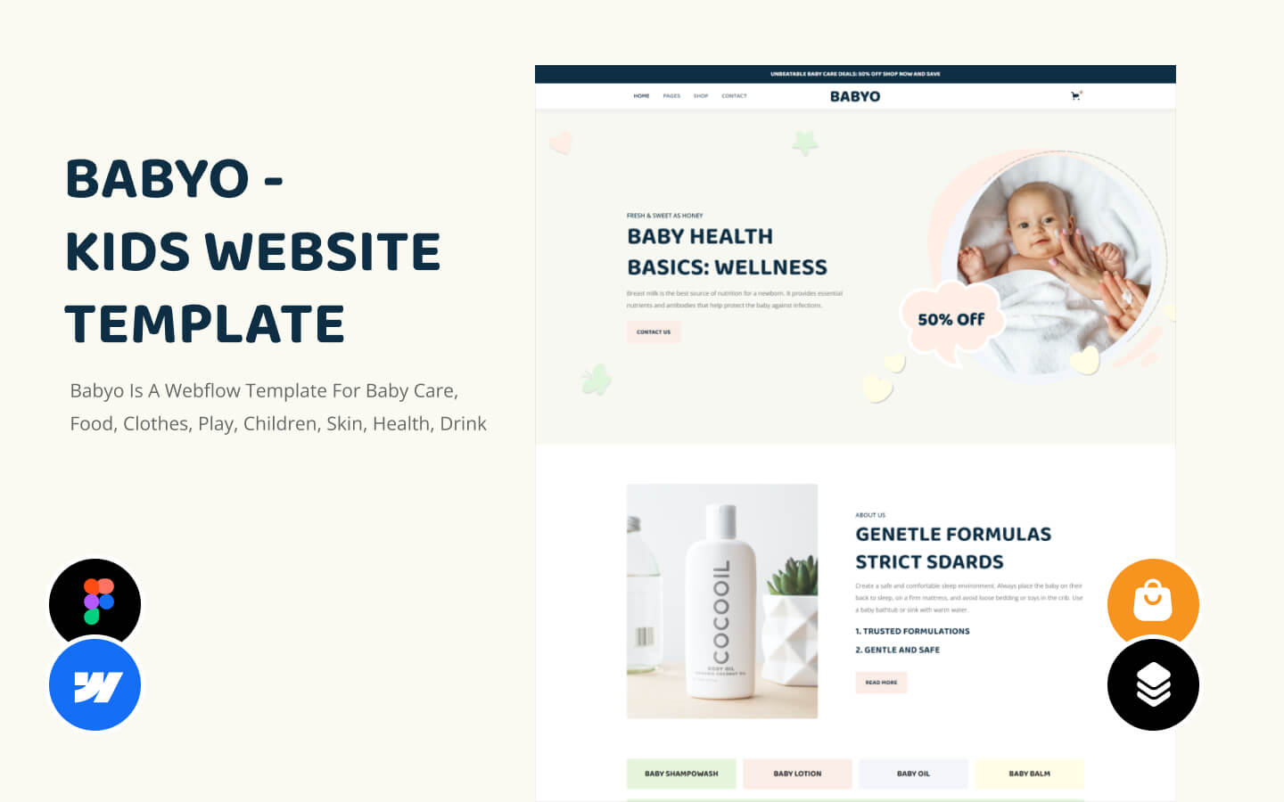 Babyo - Kids HTML5 Responsive Website Template