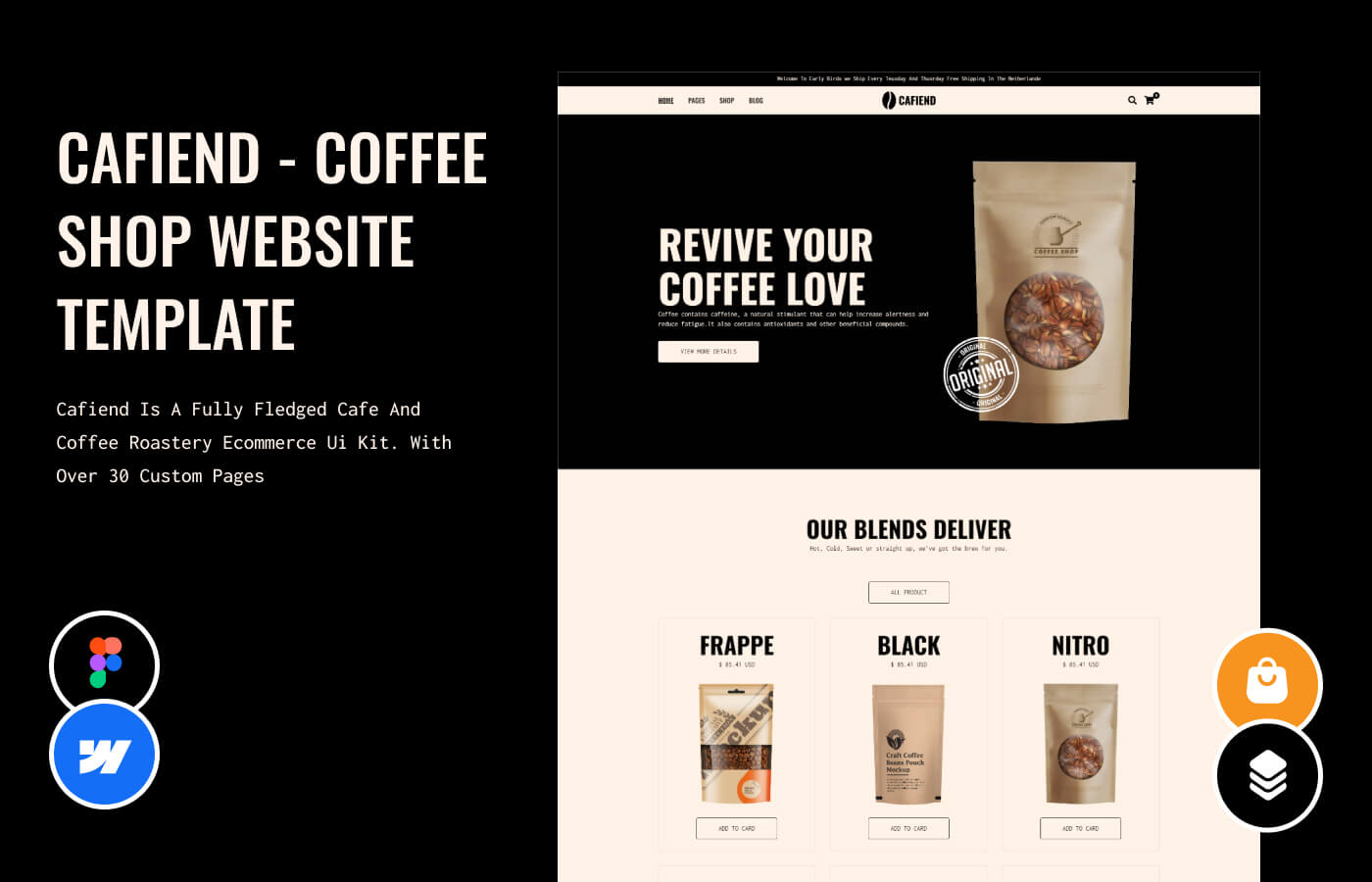 Cafiend - Coffee Shop HTML5 Responsive Website Template