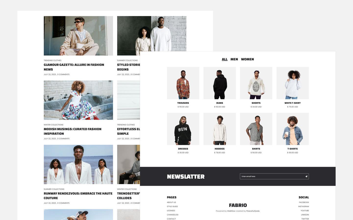 Fabrio - Fashion HTML5 Responsive Website Template