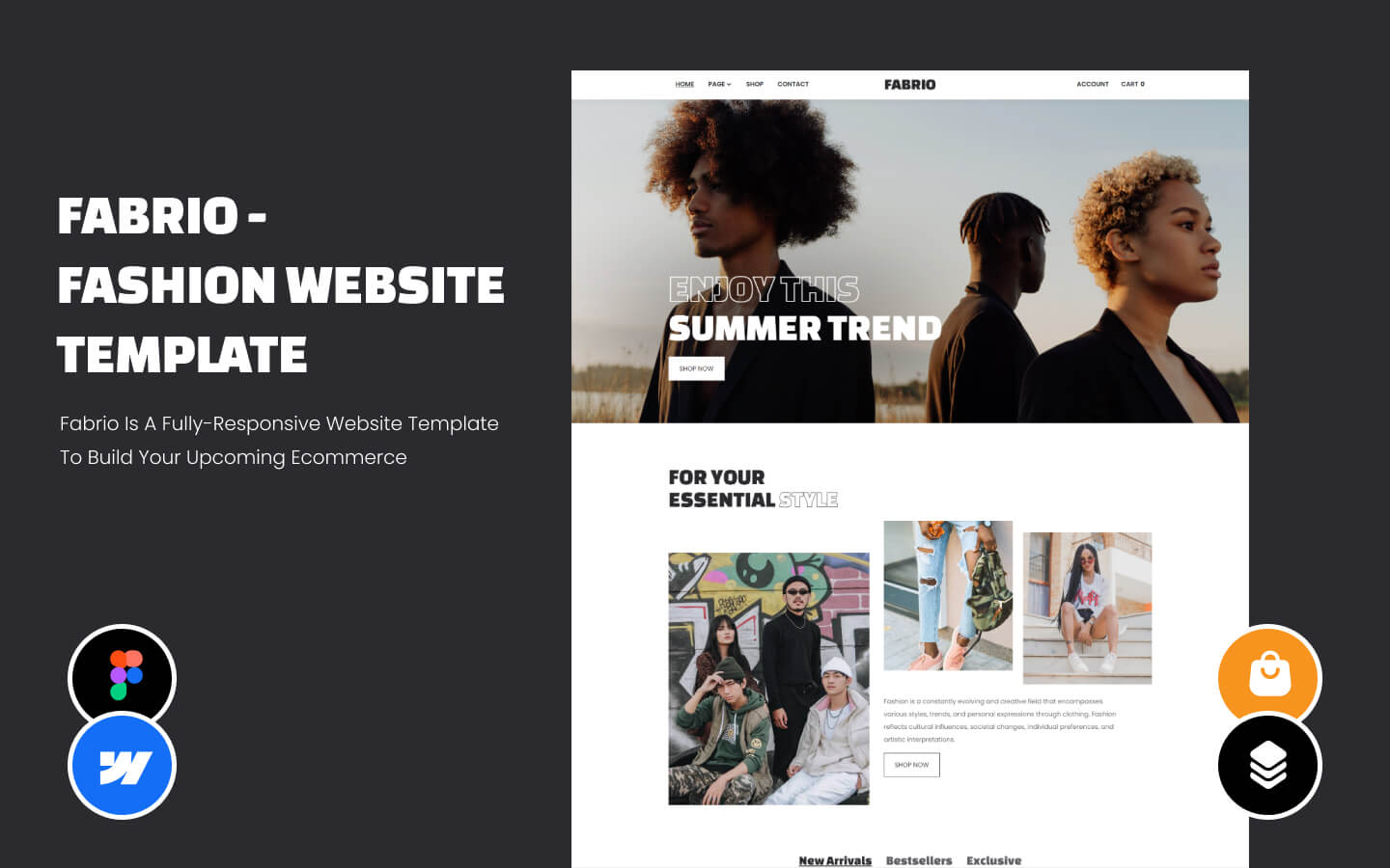 Fabrio - Fashion HTML5 Responsive Website Template