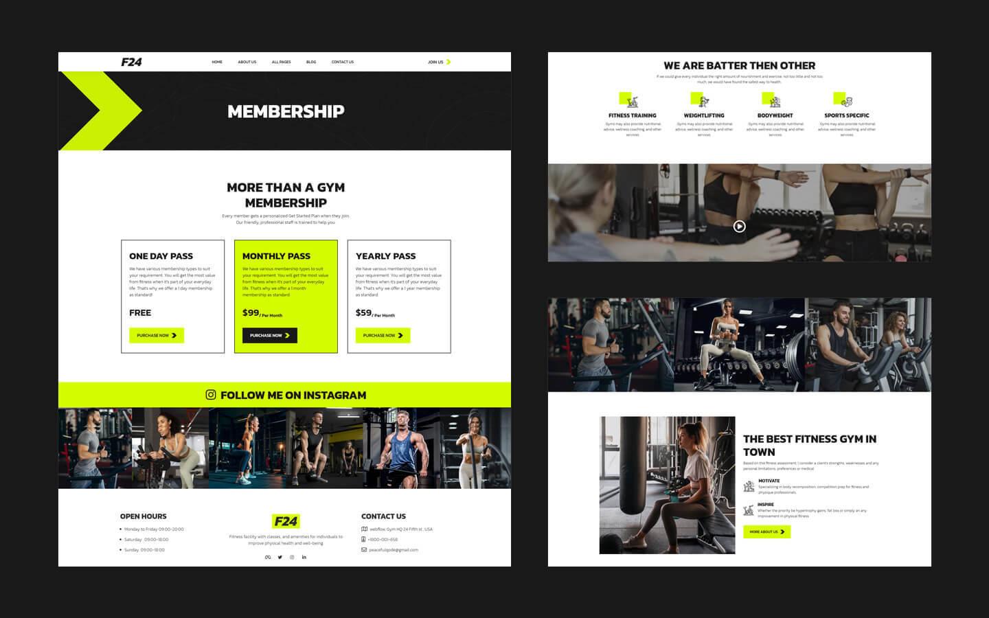 F24 - Gym HTML5 Responsive Website Template