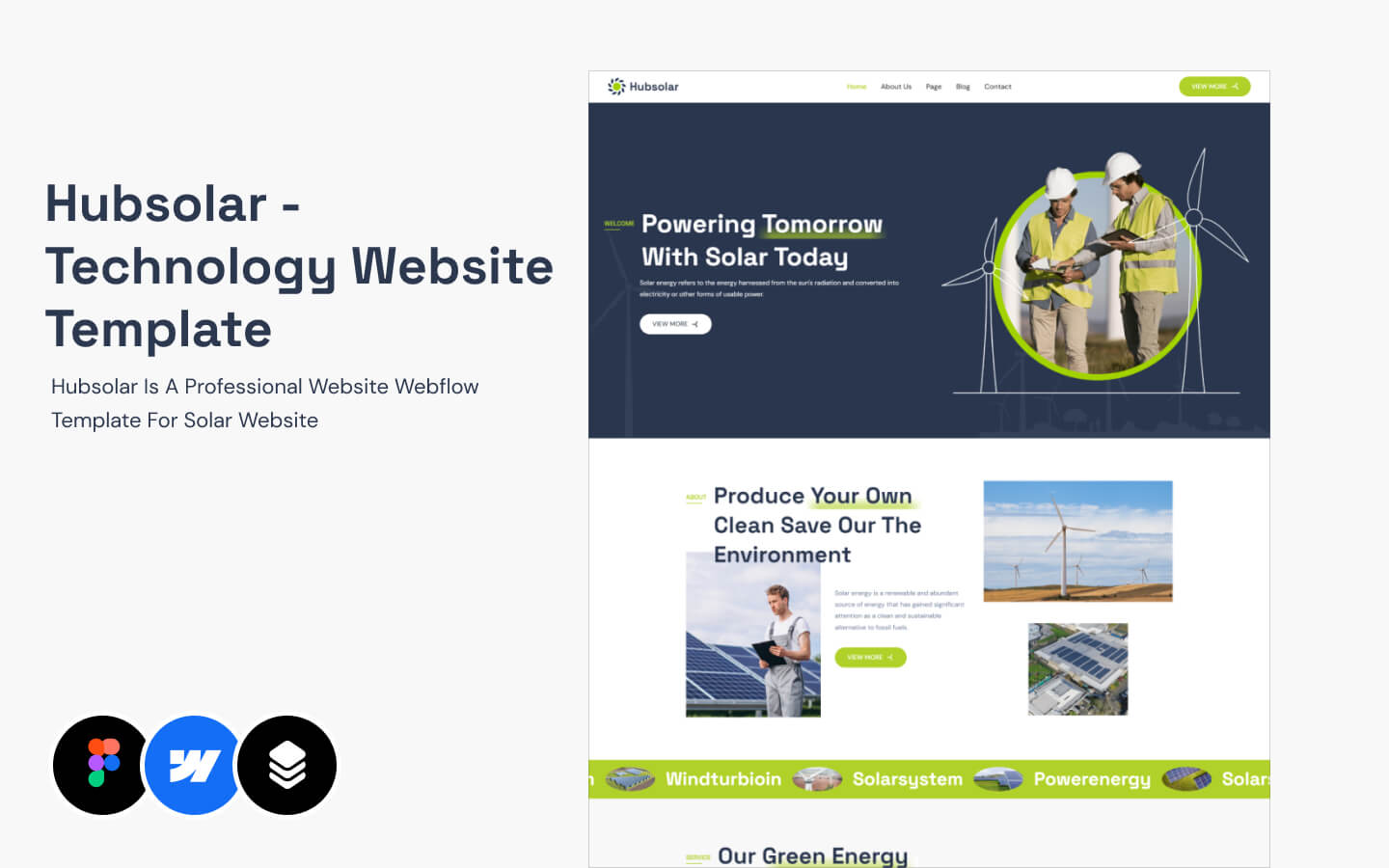 Hubsolar - Technology HTML5 Responsive Website Template
