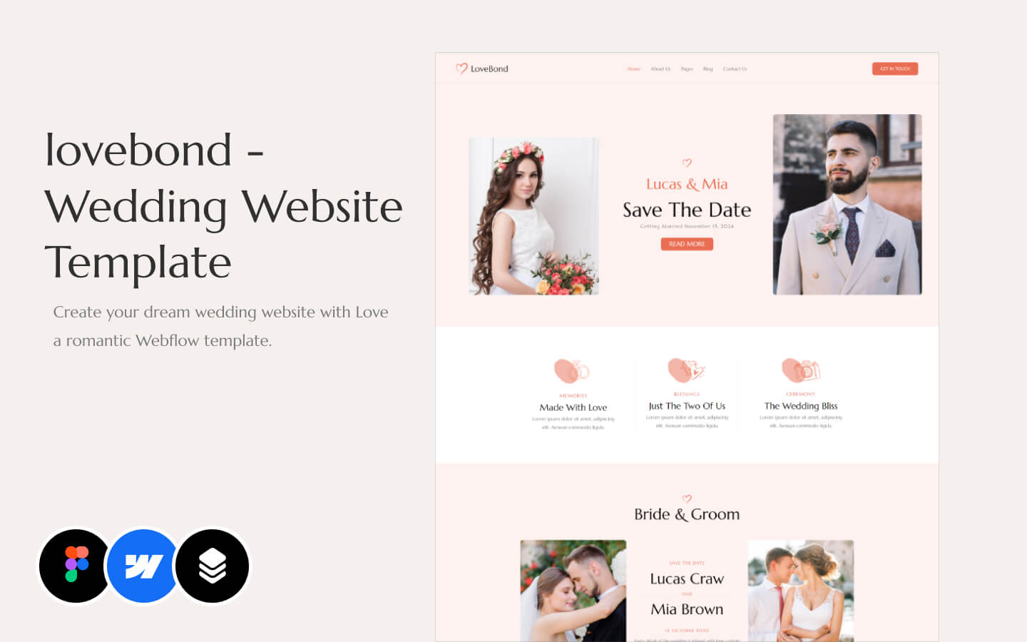 lovebond - Wedding HTML5 Responsive Website Template