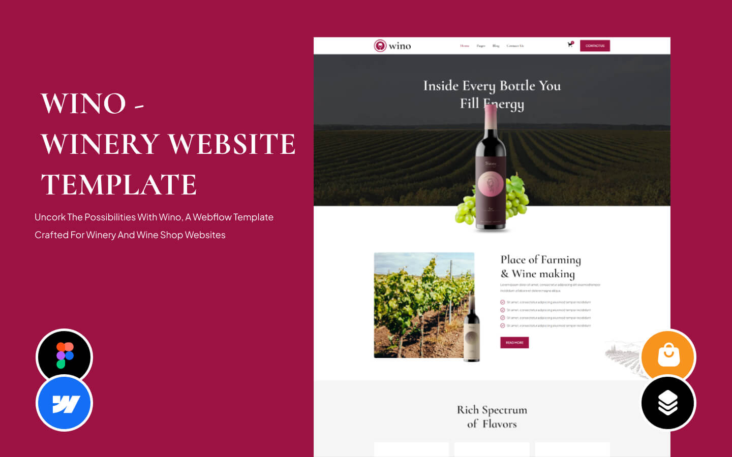 wino - Winery HTML5 Responsive Website Template