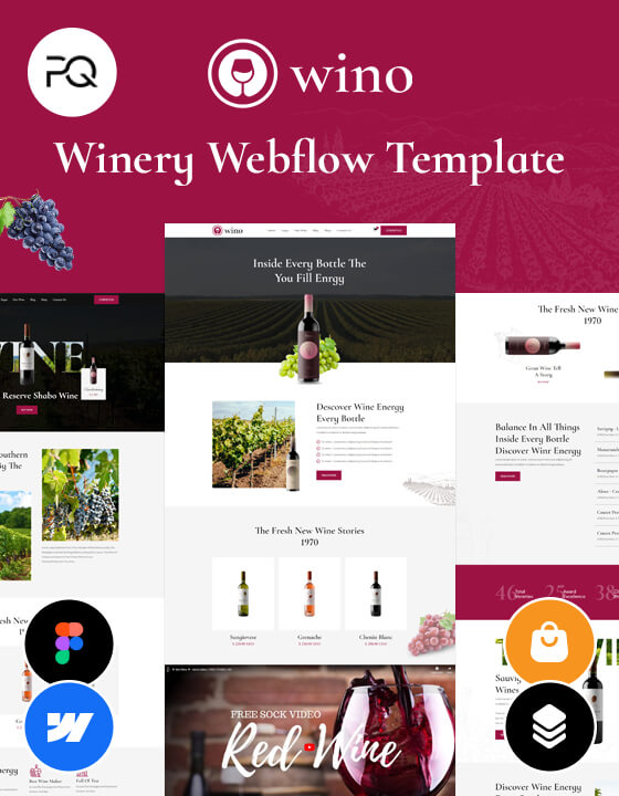 wino - Winery HTML5 Responsive Website Template