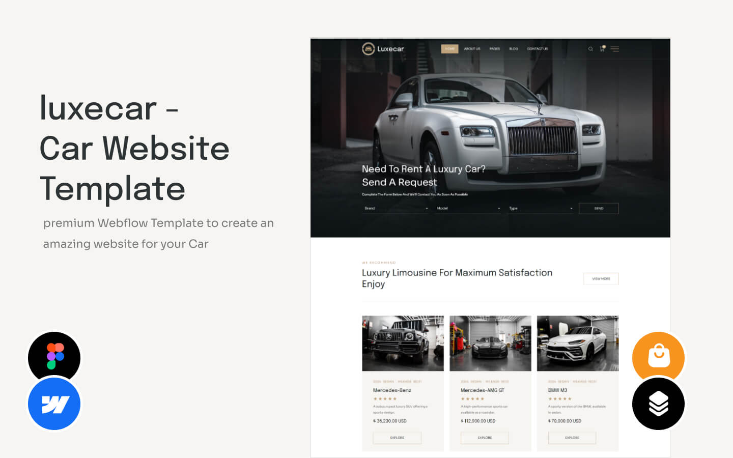Luxecar - Cars HTML5 Responsive Website Template