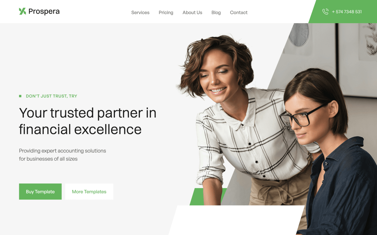 Prospera - Finance HTML5 Responsive Website Template