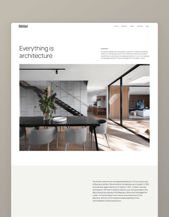 Stolzl - Architecture HTML5 Responsive Website Template