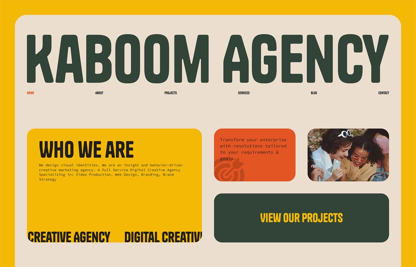 Kaboom - Agency HTML5 Responsive Website Template