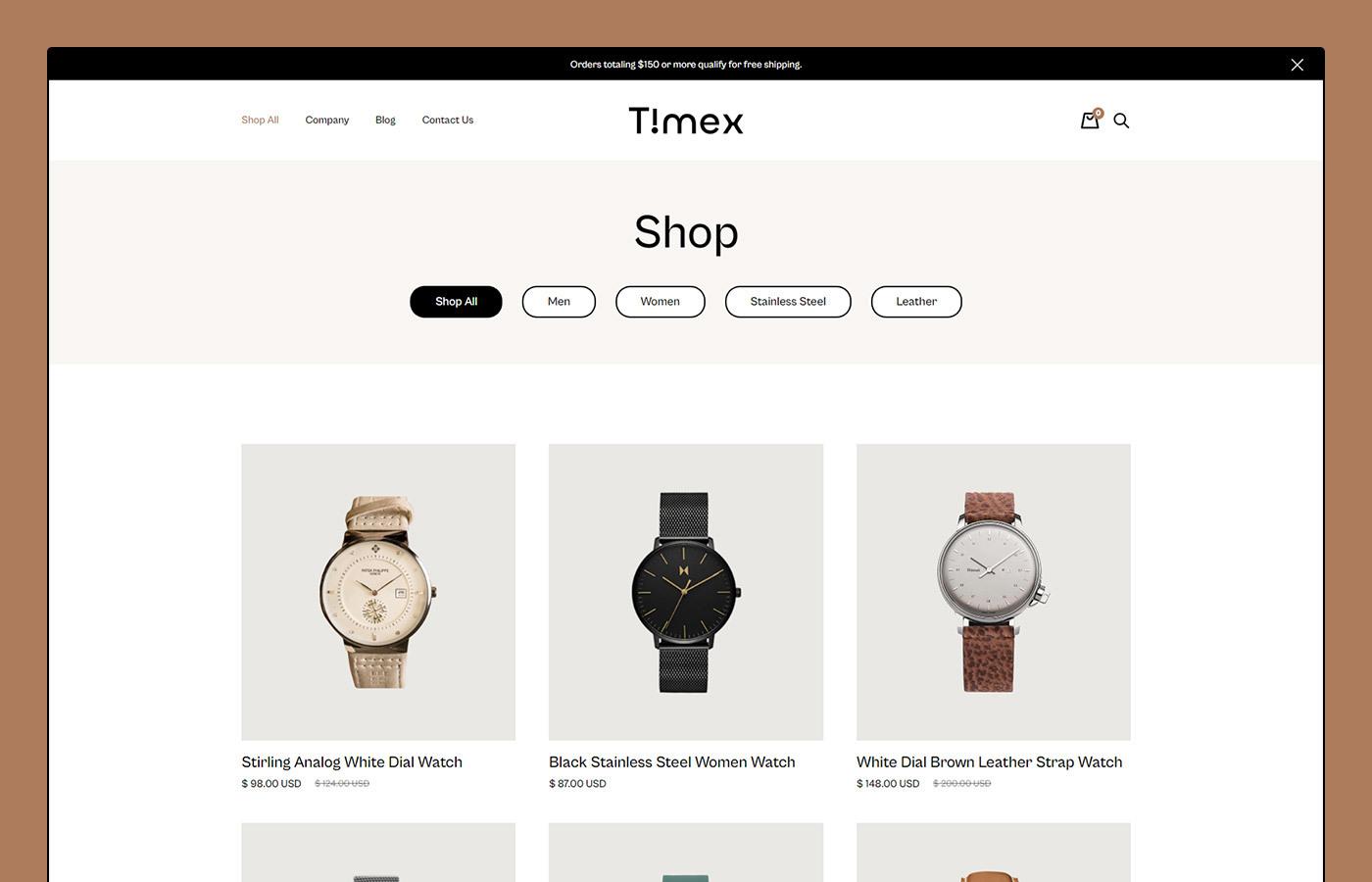 Timex - Accessories HTML5 Responsive Website Template